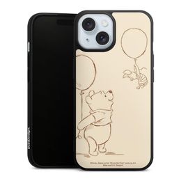 DeinDesign iPhone 15 Handy Premium Silikon H&uuml;lle Handyh&uuml;lle schwarz Case Disney Official Licensed Product Winnie The Pooh Silikon Premium Case