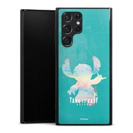 DeinDesign Galaxy S22 Ultra Handy Silikon H&uuml;lle Case schwarz Handyh&uuml;lle Lilo & Stitch Official Licensed Product Disney