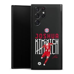 DeinDesign Galaxy S22 Ultra Handy Silikon H&uuml;lle Case schwarz Handyh&uuml;lle Official Licensed Product Fc Bayern M&uuml;nchen Kimmich