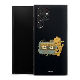 DeinDesign Galaxy S22 Ultra Handy Silikon H&uuml;lle Case schwarz Handyh&uuml;lle Guardians Of The Galaxy Groot Marvel