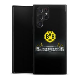 DeinDesign Galaxy S22 Ultra Handy Silikon H&uuml;lle Case schwarz Handyh&uuml;lle Borussia Dortmund Stadium Bvb