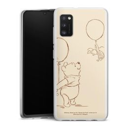 DeinDesign Galaxy A41 Handy Silikon H&uuml;lle Case transparent Handyh&uuml;lle Disney Official Licensed Product Winnie The Pooh Silikon Case