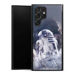DeinDesign Galaxy S22 Ultra Handy Silikon H&uuml;lle Case schwarz Handyh&uuml;lle Robot Merchandise Star Wars