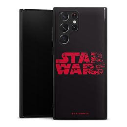 DeinDesign Galaxy S22 Ultra Handy Silikon H&uuml;lle Case schwarz Handyh&uuml;lle Star Wars Merchandise Logo