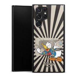 DeinDesign Galaxy S22 Ultra Handy Silikon H&uuml;lle Case schwarz Handyh&uuml;lle Official Licensed Product Donald Duck Disney
