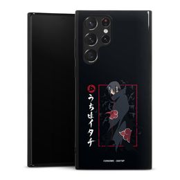 DeinDesign Galaxy S22 Ultra Handy Silikon H&uuml;lle Case schwarz Handyh&uuml;lle Official Licensed Product Naruto Shippuden Itachi Uchiha