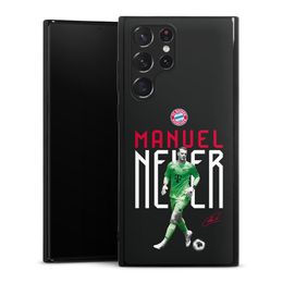 DeinDesign Galaxy S22 Ultra Handy Silikon H&uuml;lle Case schwarz Handyh&uuml;lle Manuel Neuer Fc Bayern M&uuml;nchen Official Licensed Product
