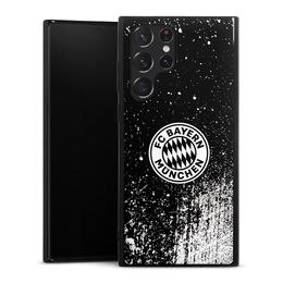 DeinDesign Galaxy S22 Ultra Handy Silikon H&uuml;lle Case schwarz Handyh&uuml;lle Official Licensed Product Fcb Fc Bayern M&uuml;nchen