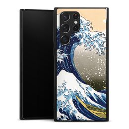 DeinDesign Galaxy S22 Ultra Handy Silikon H&uuml;lle Case schwarz Handyh&uuml;lle Katsushika Hokusai Die Gro&szlig;e Welle Vor Kanagawa Kunst
