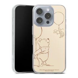 DeinDesign iPhone 16 Pro Handy Silikon H&uuml;lle Case transparent Handyh&uuml;lle Disney Official Licensed Product Winnie The Pooh Silikon Case