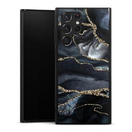 DeinDesign Galaxy S22 Ultra Handy Silikon H&uuml;lle Case schwarz Handyh&uuml;lle Marble Trends Glitzer