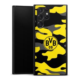 DeinDesign Galaxy S22 Ultra Handy Silikon H&uuml;lle Case schwarz Handyh&uuml;lle Borussia Dortmund Merchandise Bvb