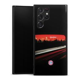 DeinDesign Galaxy S22 Ultra Handy Silikon H&uuml;lle Case schwarz Handyh&uuml;lle Fcb Fc Bayern M&uuml;nchen Stadium