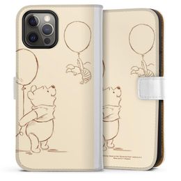 DeinDesign iPhone 12 Pro Max Handy Klapph&uuml;lle Handyh&uuml;lle aus Kunst Leder wei&szlig; Flip Case Disney Official Licensed Product Winnie The Pooh Sideflip mit Lasche