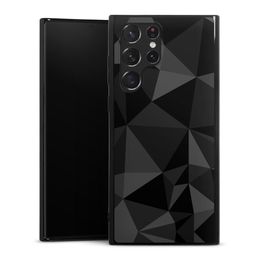 DeinDesign Galaxy S22 Ultra Handy Silikon H&uuml;lle Case schwarz Handyh&uuml;lle Abstract Muster Geometric