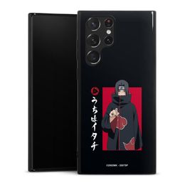 DeinDesign Galaxy S22 Ultra Handy Silikon H&uuml;lle Case schwarz Handyh&uuml;lle Official Licensed Product Itachi Uchiha Naruto Shippuden