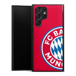 DeinDesign Galaxy S22 Ultra Handy Silikon H&uuml;lle Case schwarz Handyh&uuml;lle Official Licensed Product Fcb Fc Bayern M&uuml;nchen
