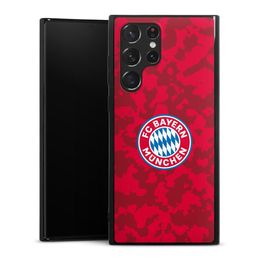 DeinDesign Galaxy S22 Ultra Handy Silikon H&uuml;lle Case schwarz Handyh&uuml;lle Camouflage Fcb Fc Bayern M&uuml;nchen