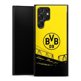 DeinDesign Galaxy S22 Ultra Handy Silikon H&uuml;lle Case schwarz Handyh&uuml;lle Merchandise Bvb Borussia Dortmund