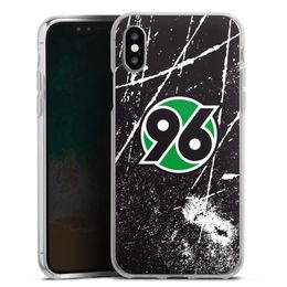 DeinDesign iPhone X Handy Silikon H&uuml;lle Case transparent Handyh&uuml;lle Coat Of Arms H96 Hannover 96 Silikon Case