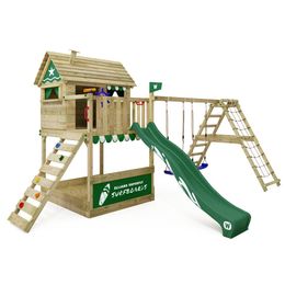 Wickey Spielturm mit Rutsche & Kletteranbau Smart Reef