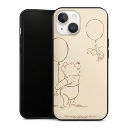 DeinDesign iPhone 14 Handy Slim Case extra d&uuml;nn Silikon Handyh&uuml;lle schwarz H&uuml;lle Disney Official Licensed Product Winnie The Pooh Silikon Slim Case