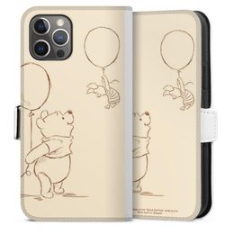 DeinDesign iPhone 12 Pro Handy Klapph&uuml;lle Handyh&uuml;lle aus Kunst Leder wei&szlig; Flip Case Disney Official Licensed Product Winnie The Pooh Sideflip mit Lasche