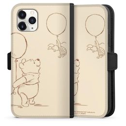 DeinDesign iPhone 11 Pro Handy Klapph&uuml;lle Handyh&uuml;lle aus Kunst Leder schwarz Flip Case Disney Official Licensed Product Winnie The Pooh Sideflip mit Lasche