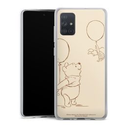 DeinDesign Galaxy A71 Handy Silikon H&uuml;lle Case transparent Handyh&uuml;lle Disney Official Licensed Product Winnie The Pooh Silikon Case