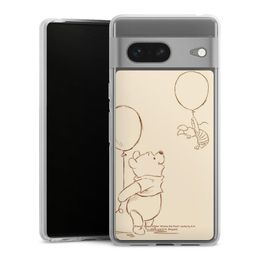 DeinDesign Google Pixel 7 Handy Silikon H&uuml;lle Case transparent Handyh&uuml;lle Disney Official Licensed Product Winnie The Pooh Silikon Case