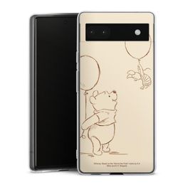 DeinDesign Google Pixel 6a Handy Silikon H&uuml;lle Case transparent Handyh&uuml;lle Disney Official Licensed Product Winnie The Pooh Silikon Case
