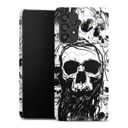 DeinDesign Galaxy A53 5G Handy Premium Case Smartphone Handyh&uuml;lle Schutzh&uuml;lle matt Halloween Totenkopf Skulls Premium Case