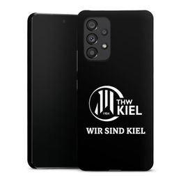DeinDesign Galaxy A53 5G Handy Premium Case Smartphone Handyh&uuml;lle Schutzh&uuml;lle matt Thw Kiel Handball Merchandise Premium Case