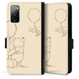 DeinDesign Galaxy S20 Handy Klapph&uuml;lle Handyh&uuml;lle aus Kunst Leder schwarz Flip Case Official Licensed Product Disney Winnie The Pooh Sideflip mit Lasche