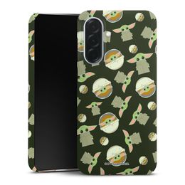 DeinDesign Galaxy A36 5G Handy Premium Case Smartphone Handyh&uuml;lle Schutzh&uuml;lle matt Official Licensed Product Star Wars Muster Baby Yoda Premium Case