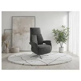 Sit & More TV-Sessel SIT & MORE "TV Lazy", dunkelgrau, B:75cm H:117cm T:85cm, 100% Polyester, Sessel, zur Auswahl mit Herz-Waage-Position