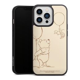 DeinDesign iPhone 13 Pro Handy Premium Silikon H&uuml;lle Handyh&uuml;lle schwarz Case Disney Official Licensed Product Winnie The Pooh Silikon Premium Case