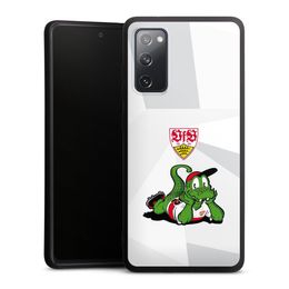 DeinDesign Galaxy S20 FE 5G Handy Premium Silikon H&uuml;lle Handyh&uuml;lle schwarz Case Official Licensed Product Mascot Vfb Stuttgart Silikon Premium Case