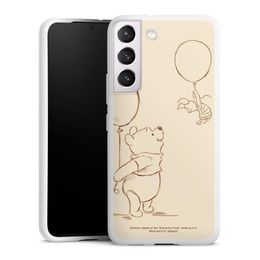 DeinDesign Galaxy S22 Handy Silikon H&uuml;lle Case wei&szlig; Handyh&uuml;lle Disney Official Licensed Product Winnie The Pooh Silikon Case