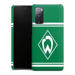 DeinDesign Galaxy S20 FE Handy Premium Case Smartphone Handyh&uuml;lle Schutzh&uuml;lle matt Logo Sv Werder Bremen Official Licensed Product Premium Case