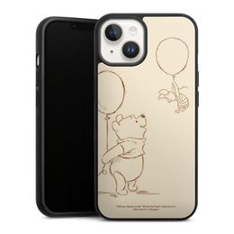 DeinDesign iPhone 14 Handy Gallery Case Handyh&uuml;lle 9H Geh&auml;rtetes Glas R&uuml;ckseite H&uuml;lle Disney Official Licensed Product Winnie The Pooh Gallery Case