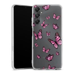 DeinDesign Galaxy A05s Handy Silikon H&uuml;lle Case transparent Handyh&uuml;lle Muster Butterfly Motiv Ohne Hintergrund Silikon Case