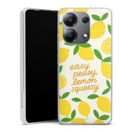 DeinDesign Xiaomi Redmi Note 13 4G Handy Silikon H&uuml;lle Case transparent Handyh&uuml;lle Spruch Statement Lemon Silikon Case
