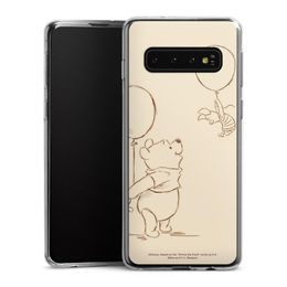 DeinDesign Galaxy S10 Handy Slim Case Silikon Handyh&uuml;lle transparent H&uuml;lle extra d&uuml;nn Disney Official Licensed Product Winnie The Pooh Silikon Slim Case