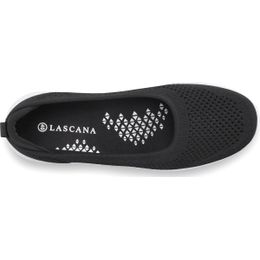 Lascana sheego Gro&szlig;e Gr&ouml;&szlig;en Sneaker Ballerinas, schwarz, Gr&ouml;&szlig;e 37 - Damen