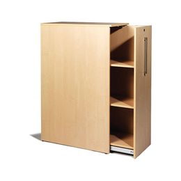 Hoch-Auszugschrank Seattle, HxBxT 1250 x 400 x 800 mm, rechts, Birke kaiserkraft