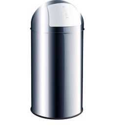 Helit Push-Abfallbeh&auml;lter, Edelstahl, selbstschlie&szlig;end, 30 l, Hx&Oslash; 650 x 300 mm