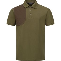 Blaser Outfits Poloshirt Shooting Patch Dark Olive/Dark Brown (Gr&ouml;&szlig;e: XXL)