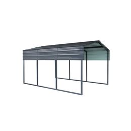 WESTMANN Einzelcarport 'Kopenhagen S' grau 305 x 451 cm