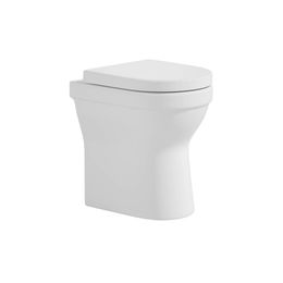 sanicomfort Stand-WC 'Cozy' sp&uuml;lrandlos inklusive WC-Sitz wei&szlig;